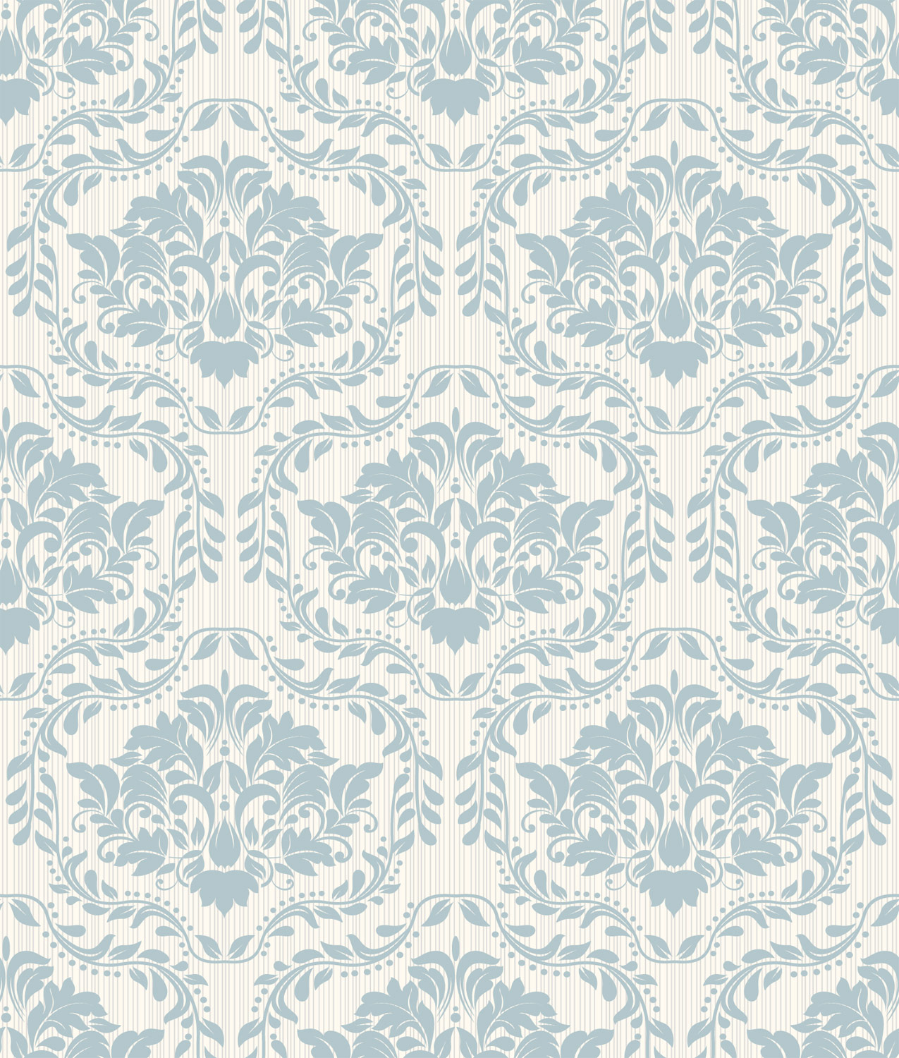 Victorian style blue and white behang kopen | Wonderwall