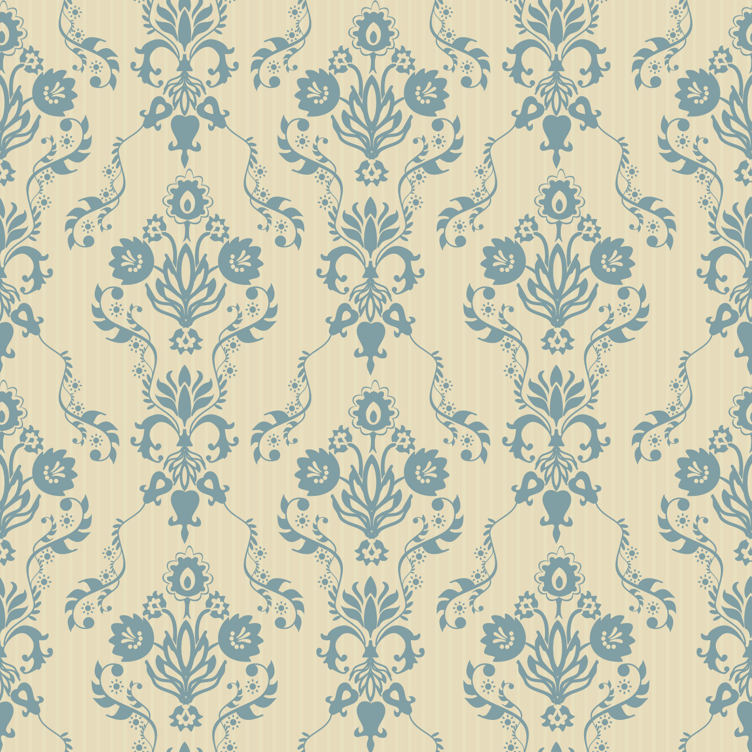 Victorian style blue behang kopen | Wonderwall